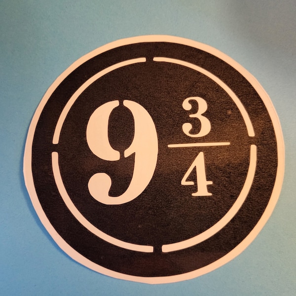 Platform 9 3 4 Decal - Etsy