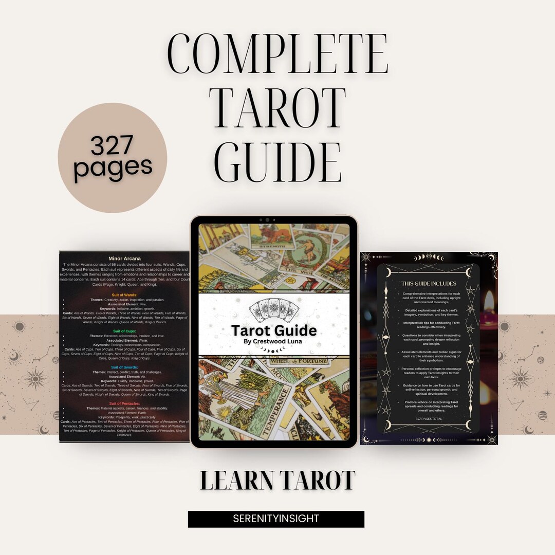 327-page Tarot Guide for Beginners (PDF Download) - Etsy