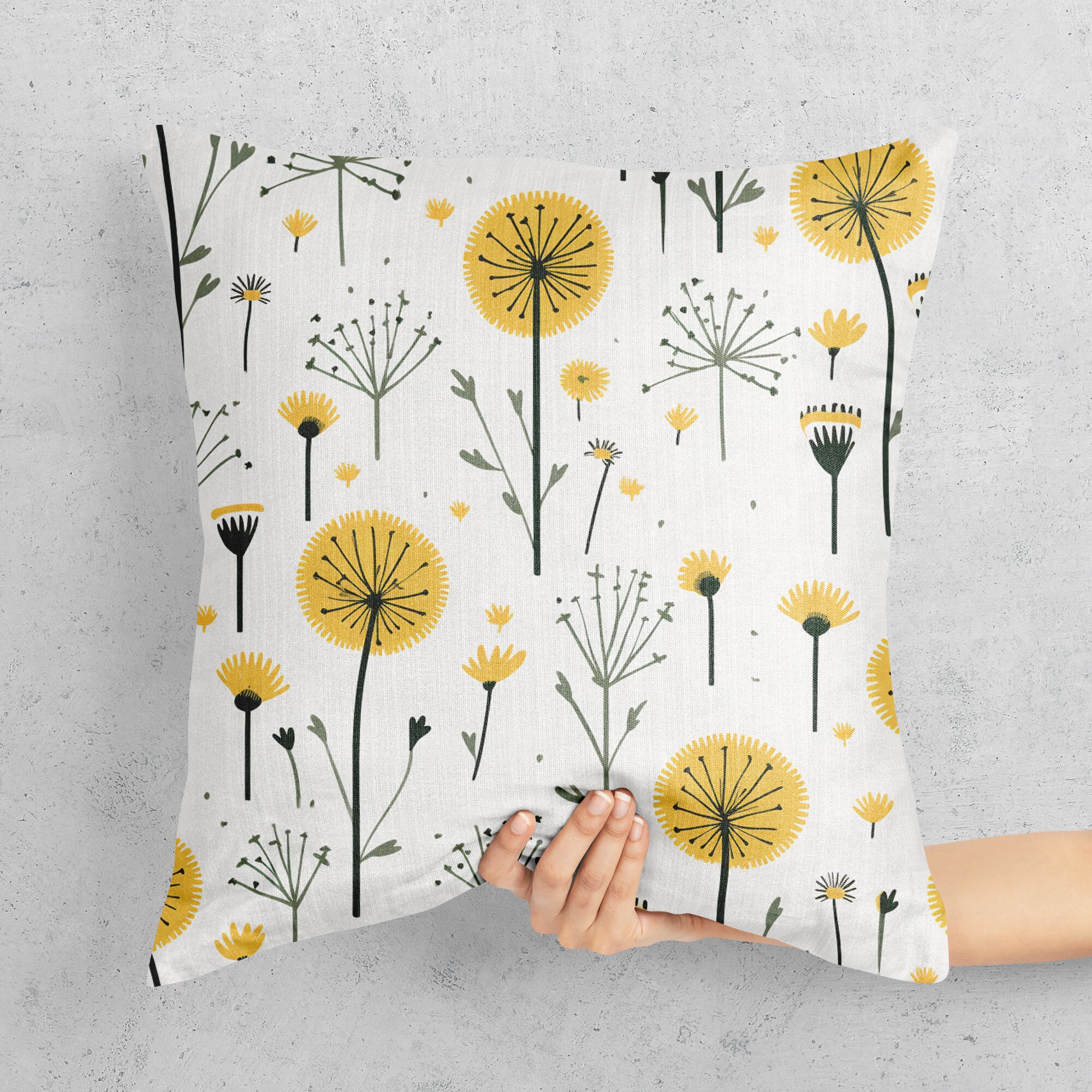 Dandelion Illustration Digital Paper Set: 20 Seamless Patterns ...