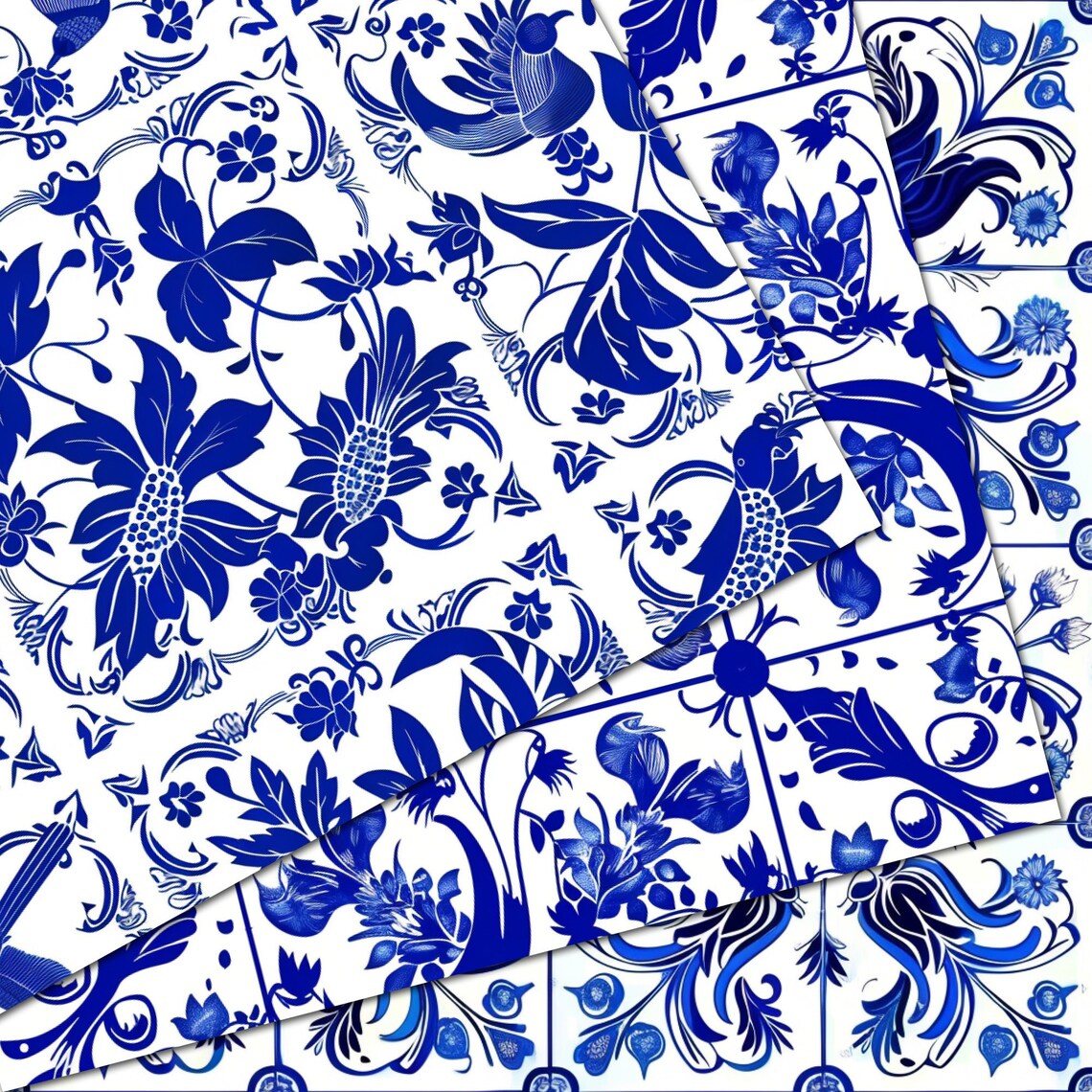 Victorian Tile Digital Paper Set: 20 Seamless Patterns for Arts ...