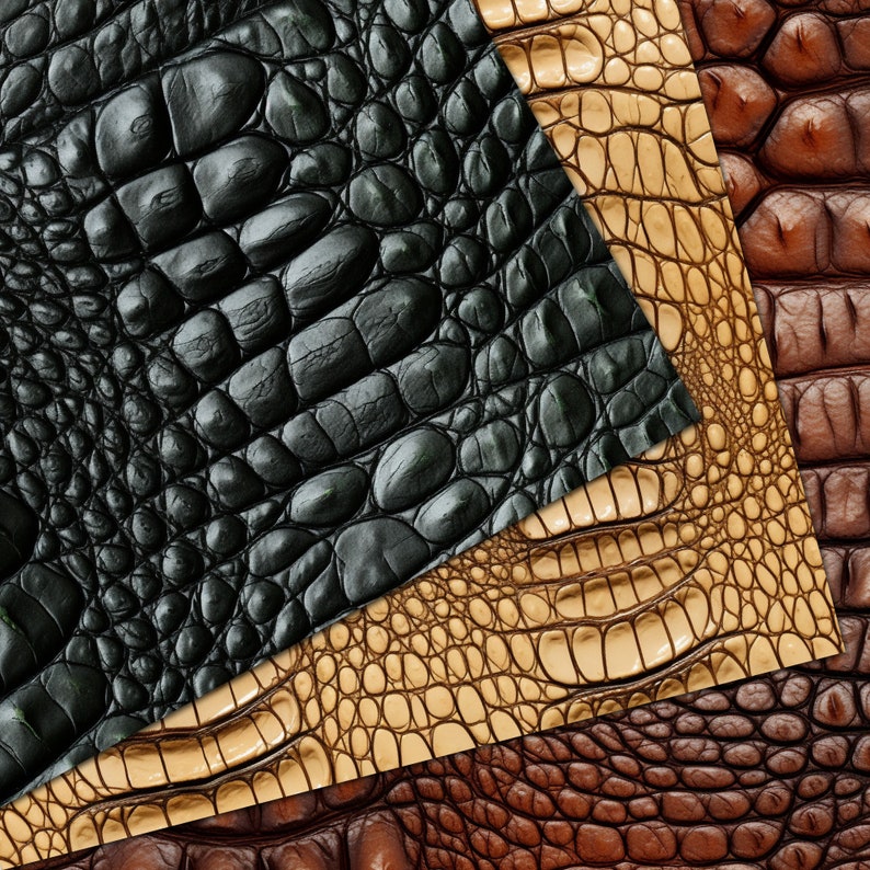 Alligator Skin Digital Paper Set: 20 Seamless Patterns for Arts ...