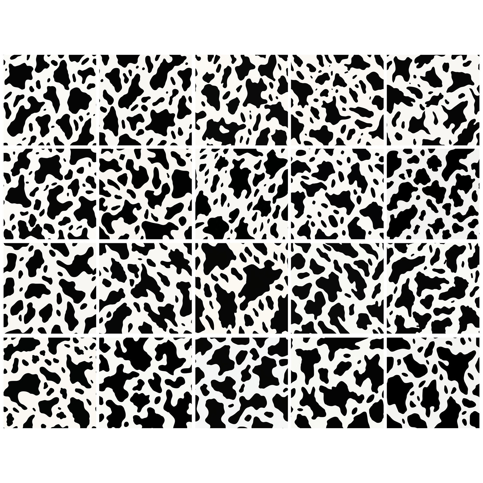 Cow Print Digital Paper Set: 20 Seamless Cow Patterns for Arts & Crafts ...