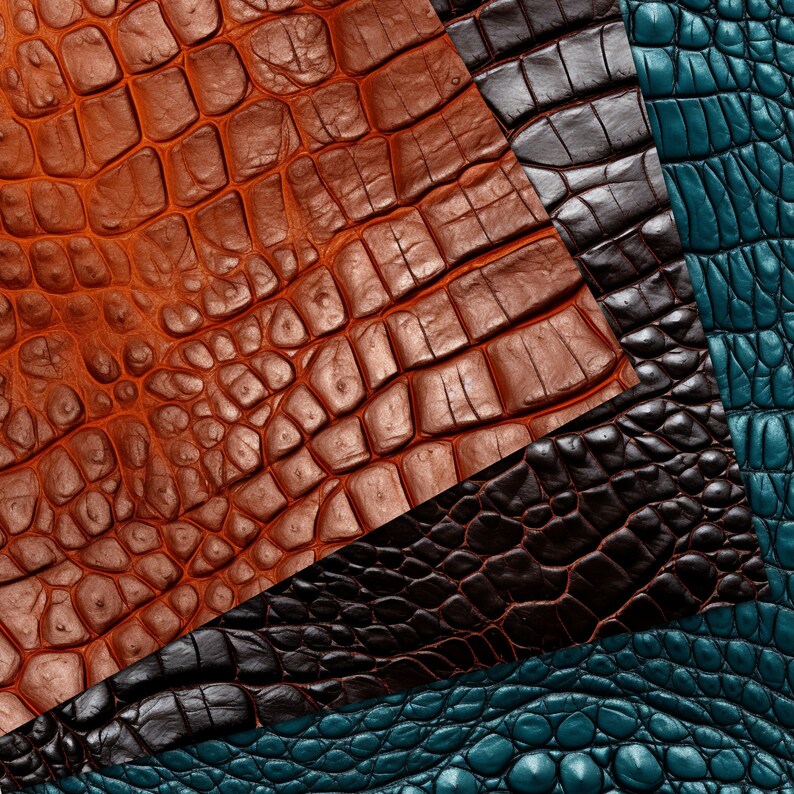 Alligator Skin Digital Paper Set: 20 Seamless Patterns for Arts ...