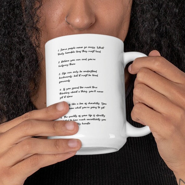 Quote Coffee Mug Etsy