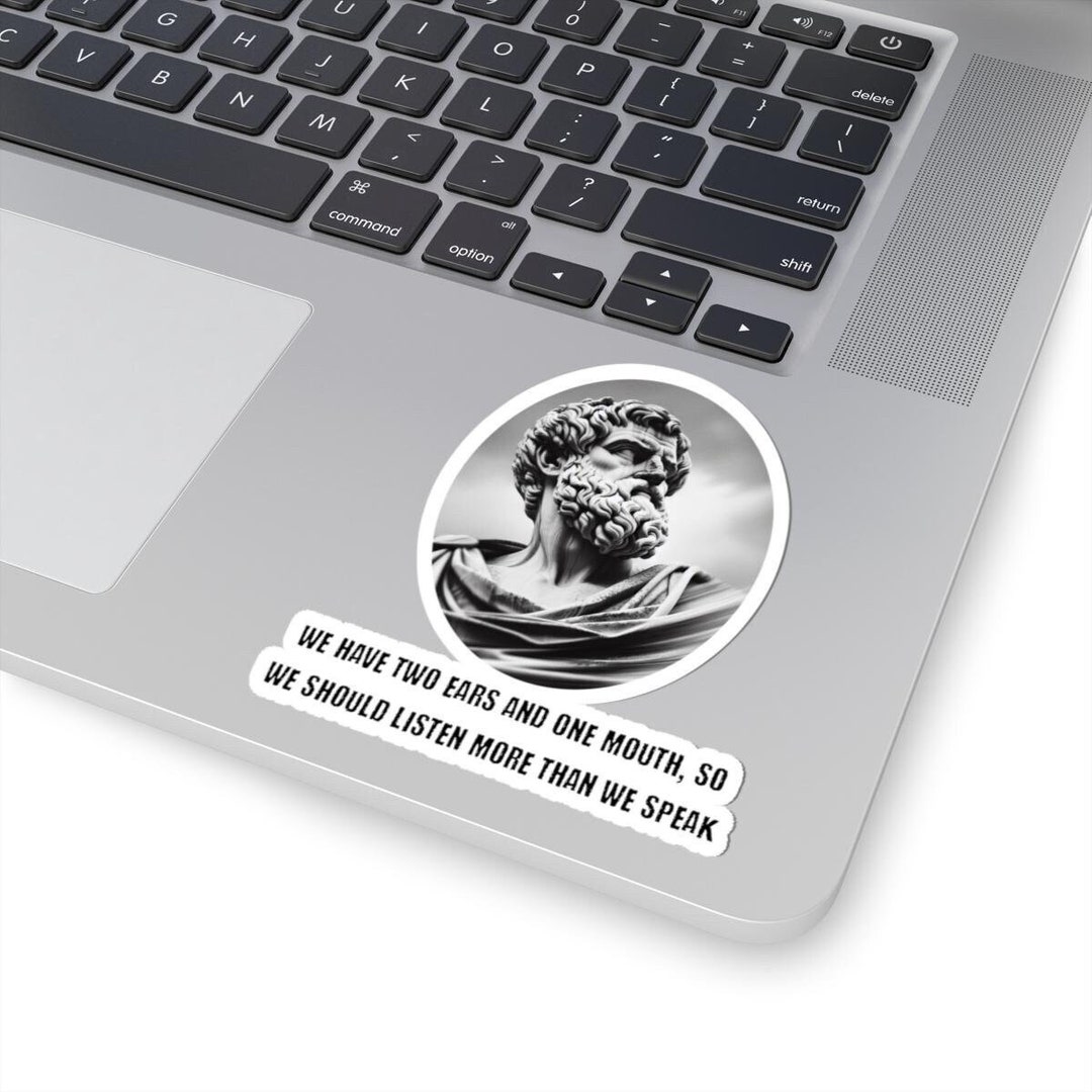 Zeno of Citium Stoic Quote Kiss-cut Stickers, Inspirational Stoicism ...