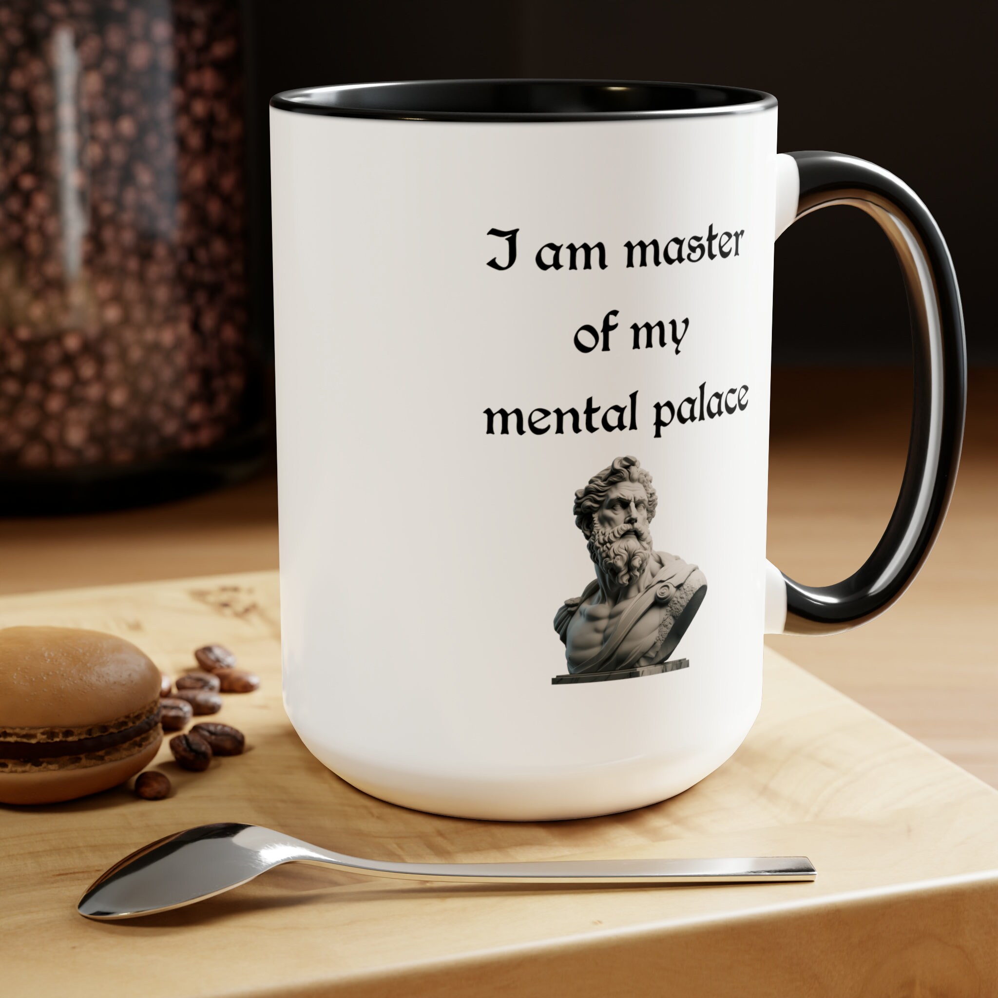 Positive Affirmation Stoic Quote Two-tone Coffee Mugs, 15oz ...