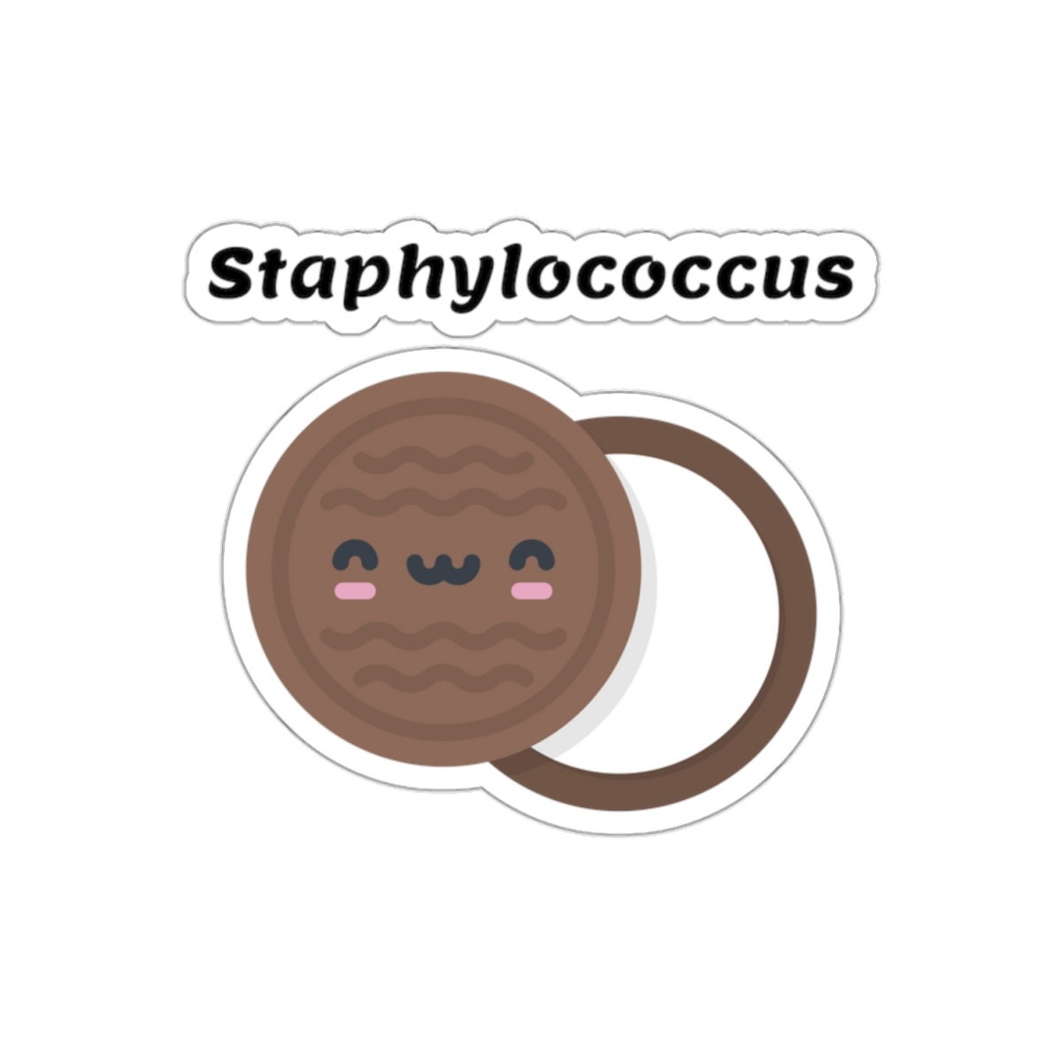 Funny Staphylococcus Aureus Kiss-cut Stickers, Microbiology Joke ...