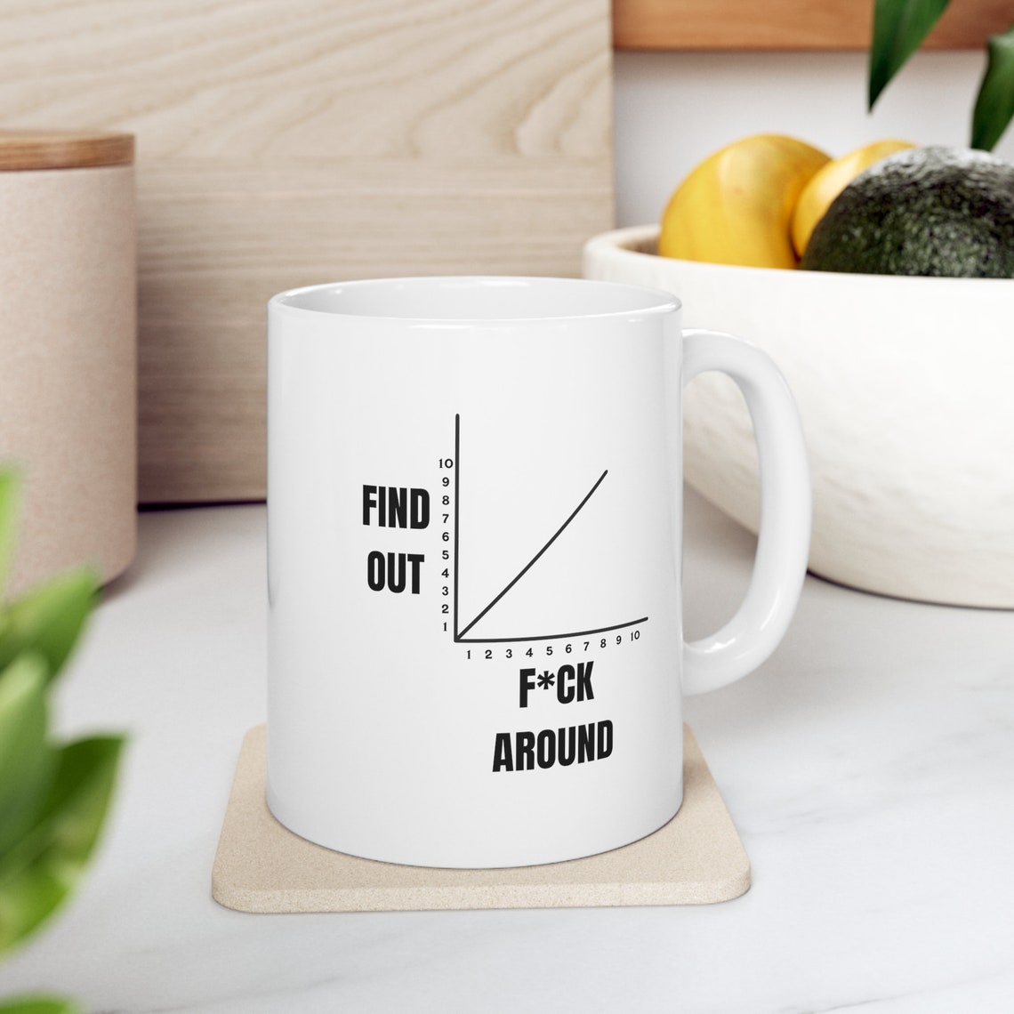 The More You F Around, the More You'll Find Out Ceramic Mug 11oz, Funny ...