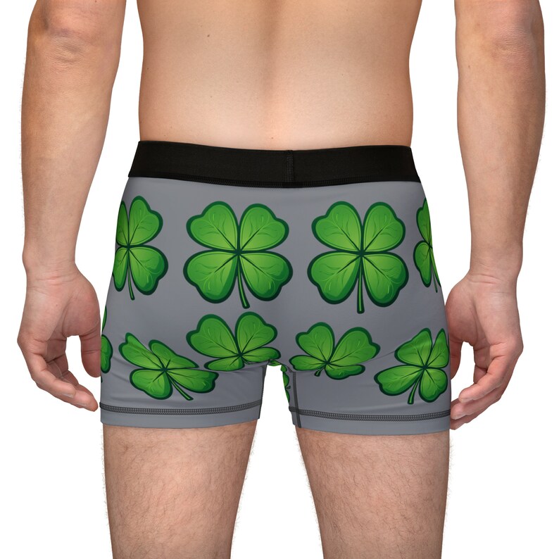 Four-leaf Clover Men's Boxers, St. Patrick's Day Men's Boxer Briefs, St ...