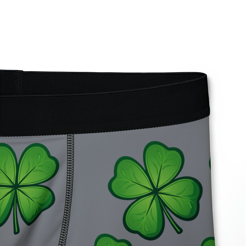 Four-leaf Clover Men's Boxers, St. Patrick's Day Men's Boxer Briefs, St ...