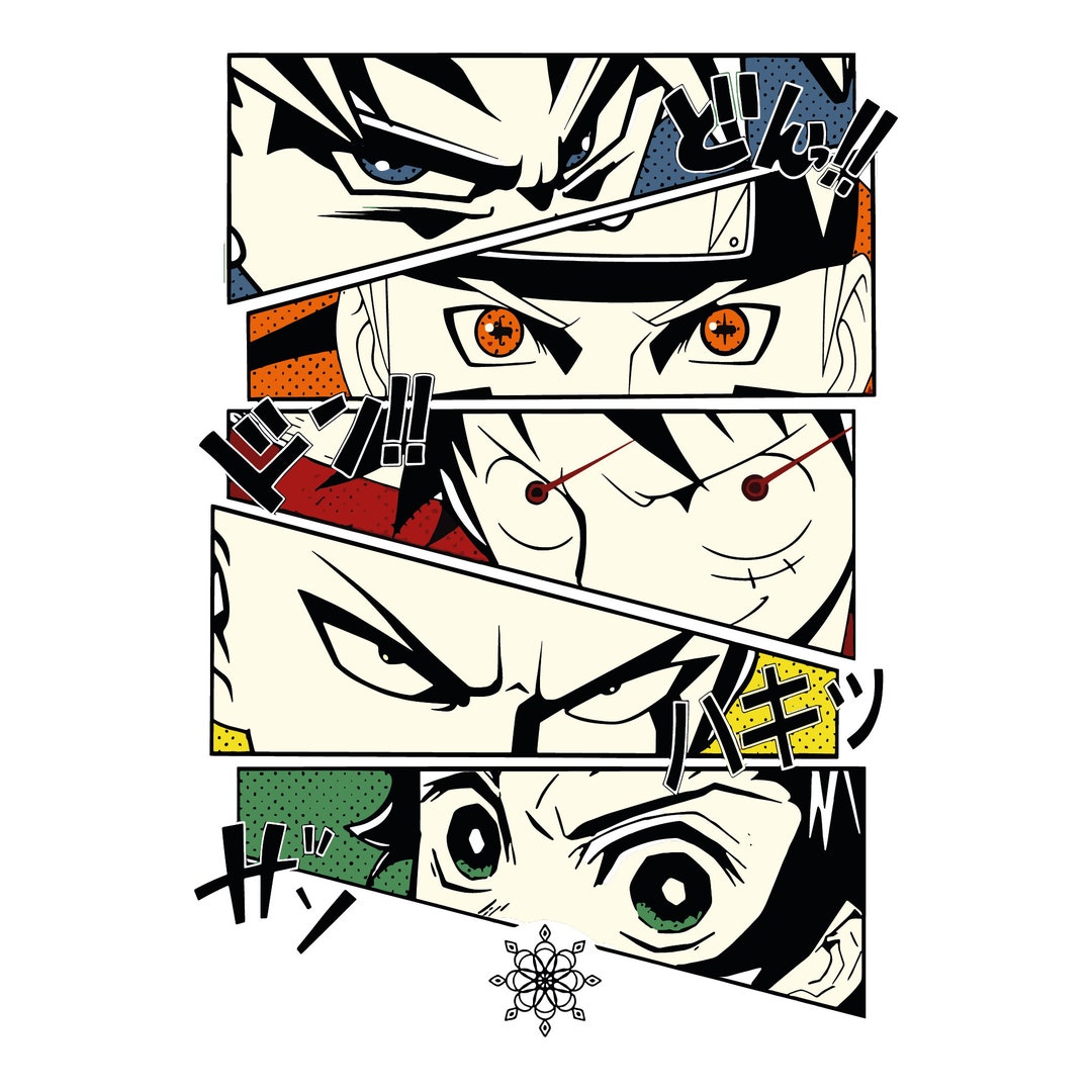 Premium Anime Vector Files, Ready for DTF, DTG, Sublimation Printing ...