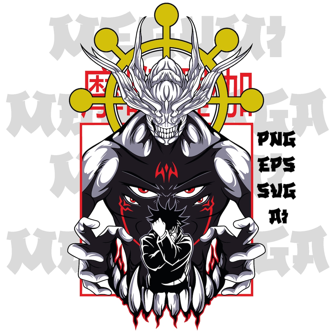 Premium Megumi Moharaga Anime Vector Files for Dtf, Ddtg, Sublimation ...