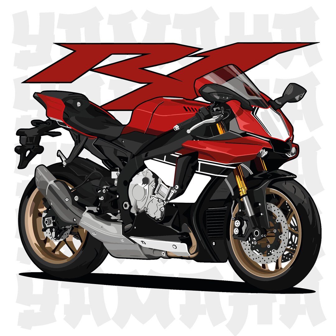 Premium Custom Motor Bike Digital Drawing, Motor Bike Illustration ...