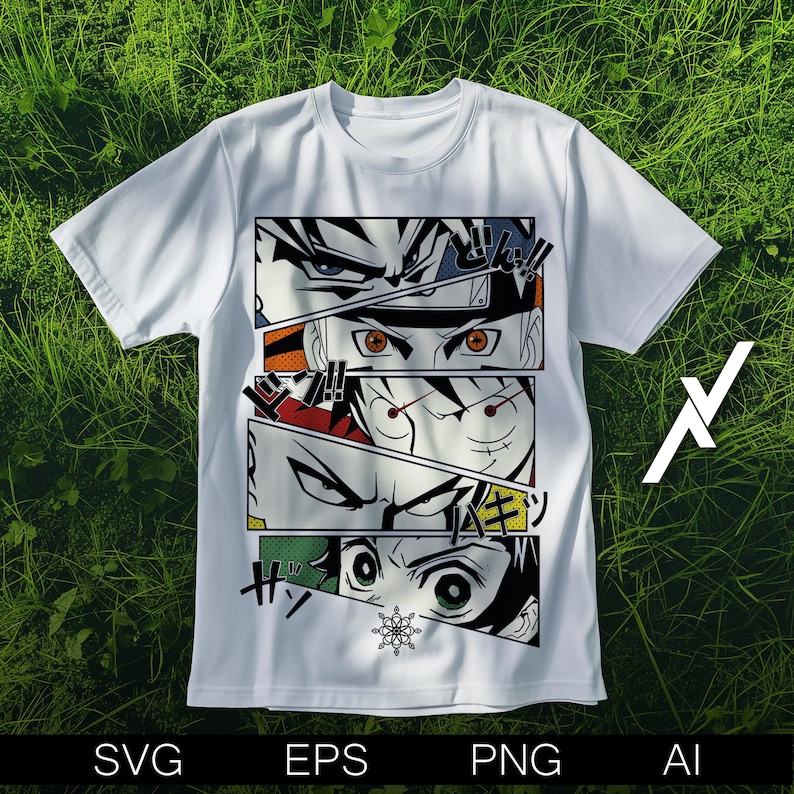 Anime Vector, Anime SVG, Ready for Print, Cricut, Sublimation and DTF ...