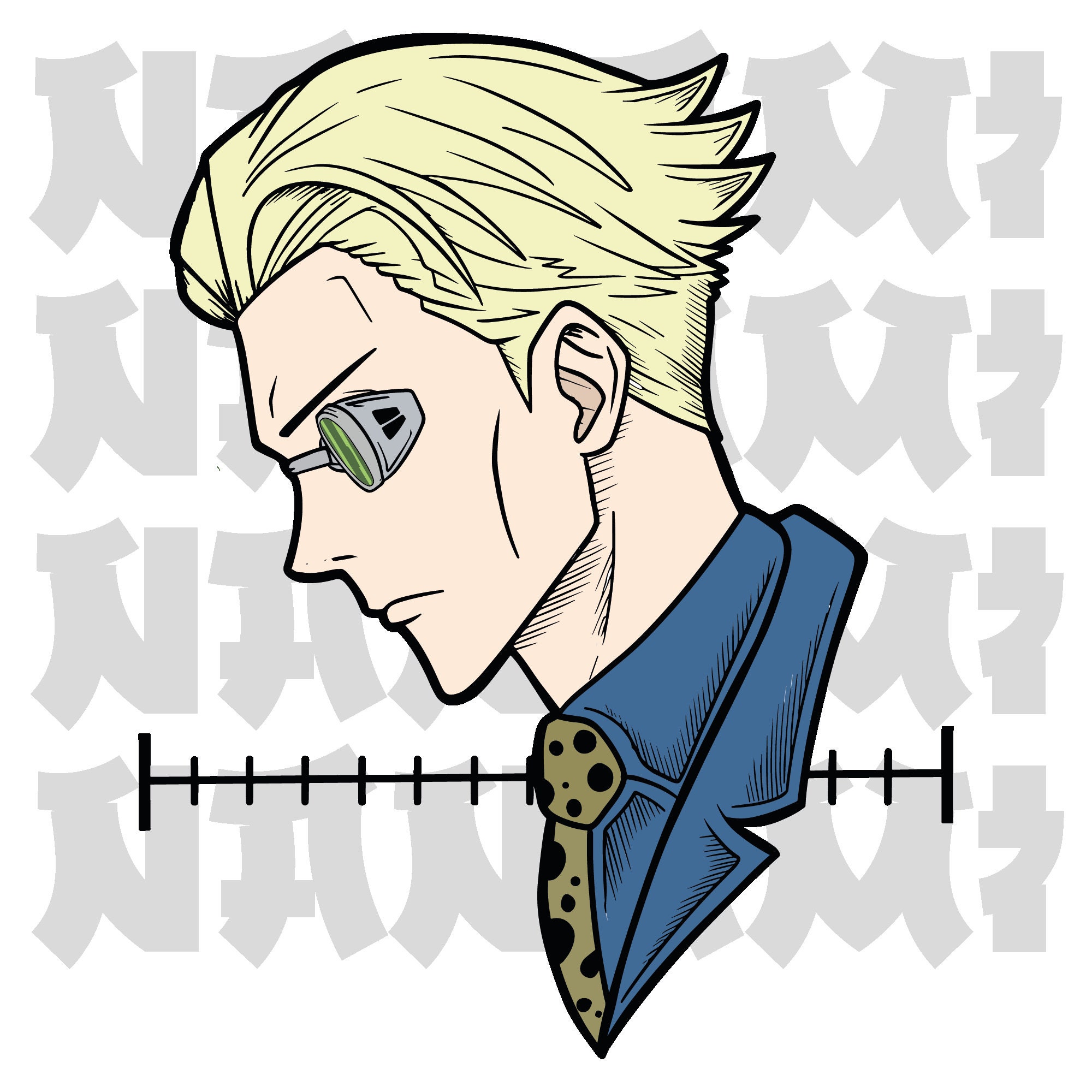 Premium Kento Nanami, Anime Vector Files, Ready for DTF, DTG ...