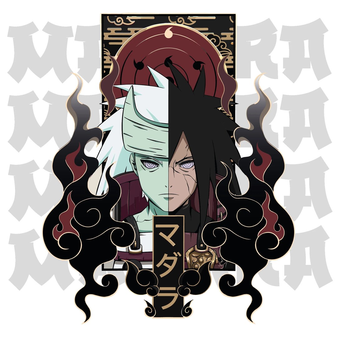 Uchiha Madara Svg Naruto Anime Vector Design Dtf, Dtg, Sublimation ...