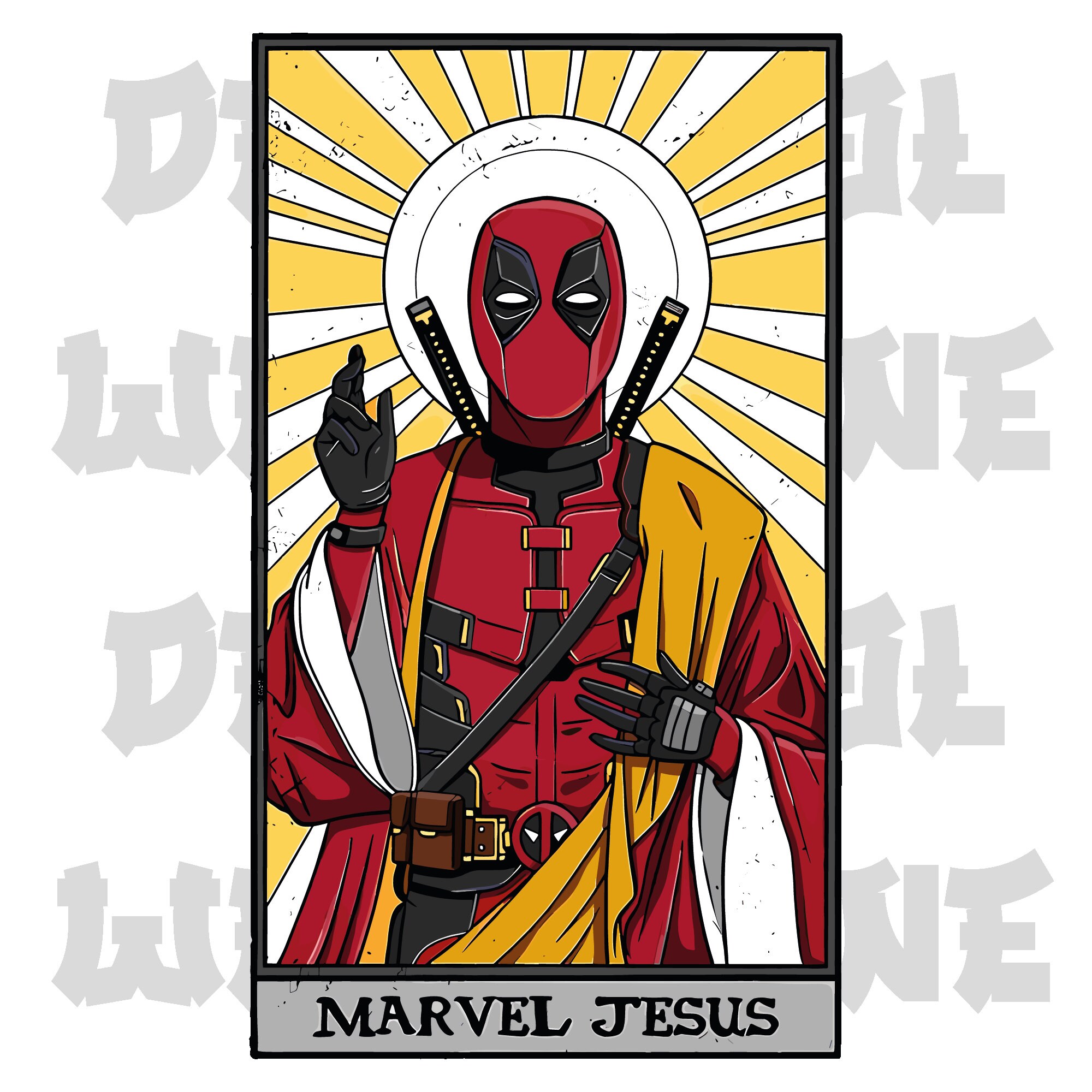 Deadpool Layered SVG, Premium Anime Vector, Ready to Print, Works for ...