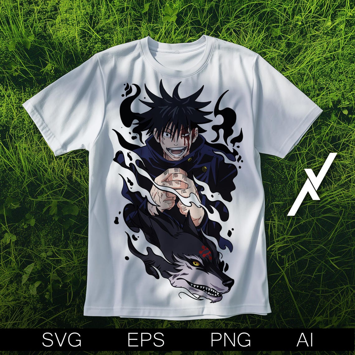 Premium Megumi Fushiguro Anime Layered SVG, Anime Vector, Ready Fo ...