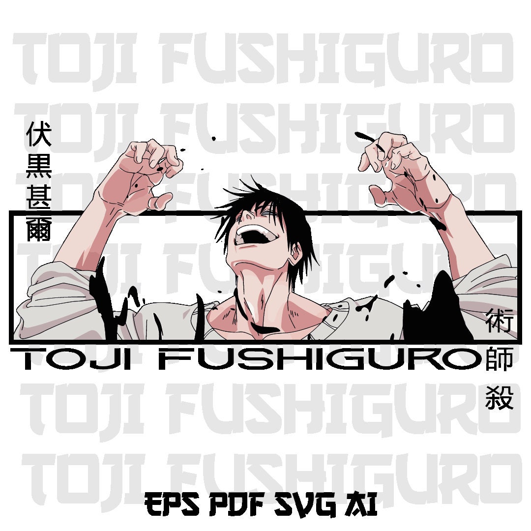 Premium Toji Fushiguro Anime Vector Files, Ready for DTF, DTG ...