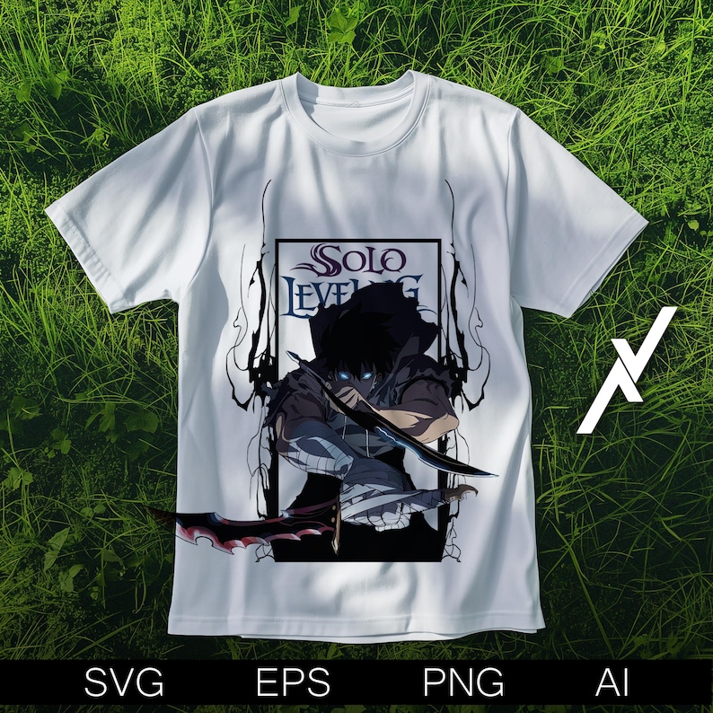 Premium Solo Leveling Anime Layered SVG, Anime Vektor, bereit für Druck ...