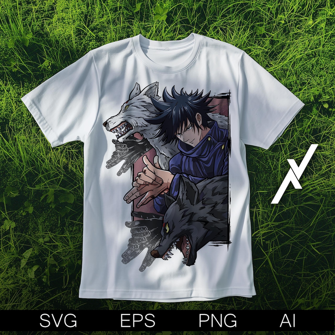 Premium Megumi Fushiguro Anime Layered SVG, Anime Vector, Ready Fo ...