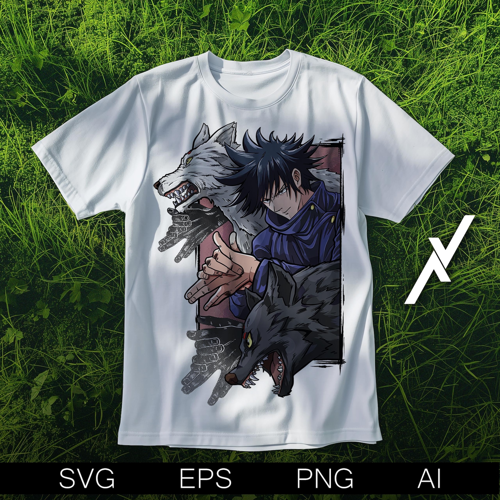 Premium Megumi Fushiguro Anime Layered SVG, Anime Vector, Ready Fo ...