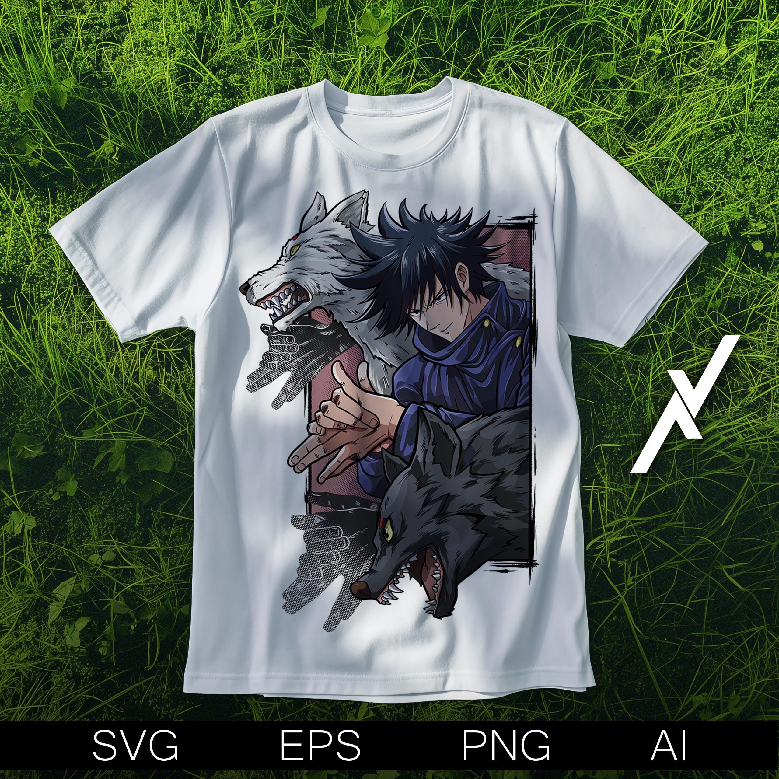 Premium Megumi Fushiguro Anime Layered SVG, Anime Vector, Ready Fo ...