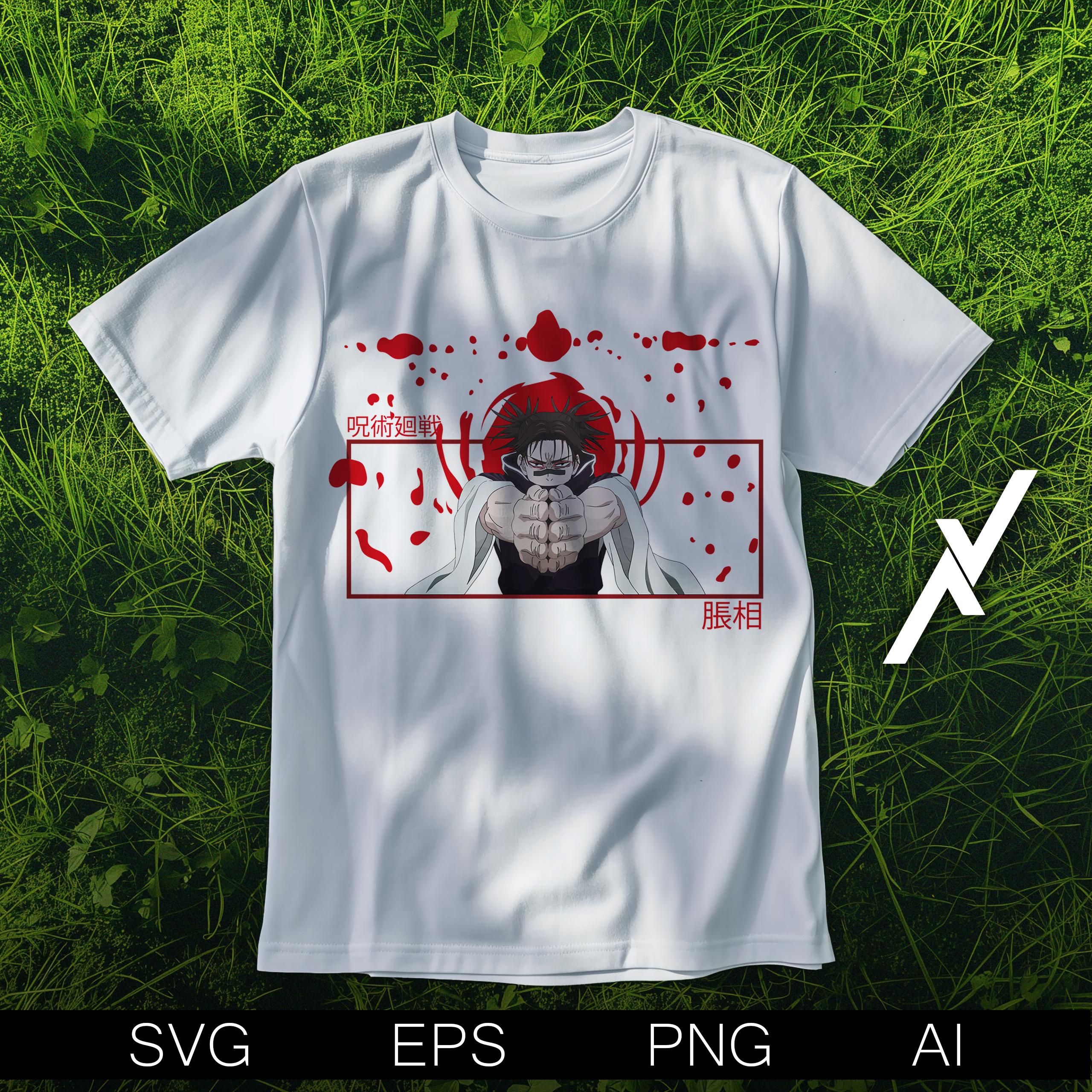 SVG premium de anime Choso en capas, vector de anime, listo para ...