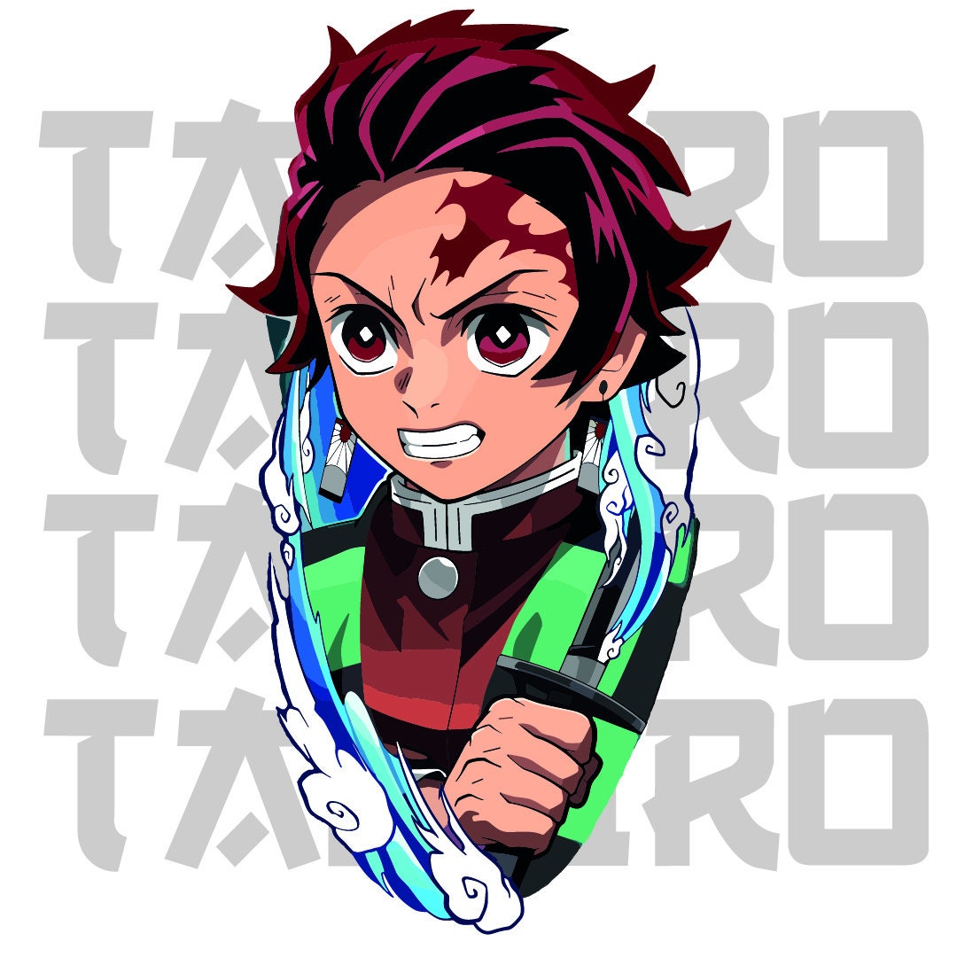 Tanjiro SVG Demon Slayer SVG Anime Vector Files Anime PNG Anime T-shirt ...