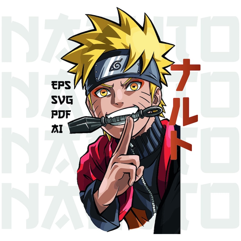 Premium Naruto, Anime Vector Files, Ready for DTF, DTG, Sublimation ...