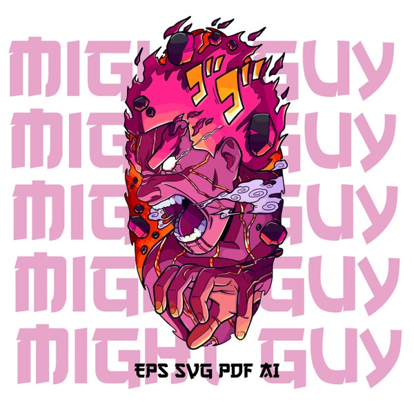 Might Guy Svg Png - Etsy