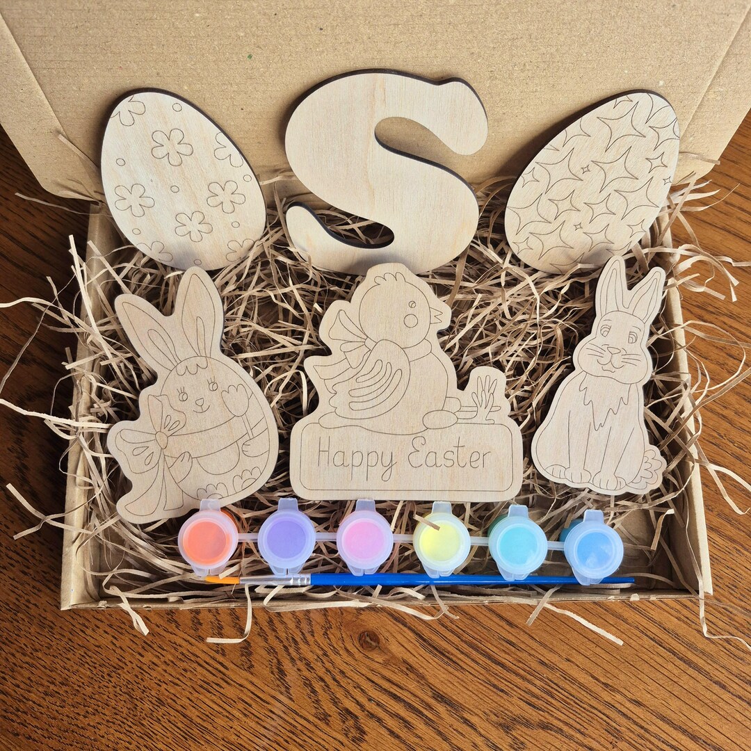 Easter Paint Your Own Set, Craft Kit, Children's Easter Gift, Party ...
