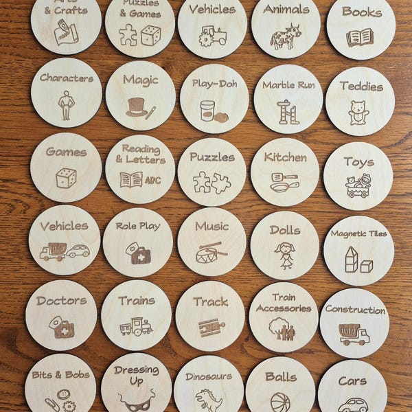 Toy Storage Labels Decals - Etsy UK