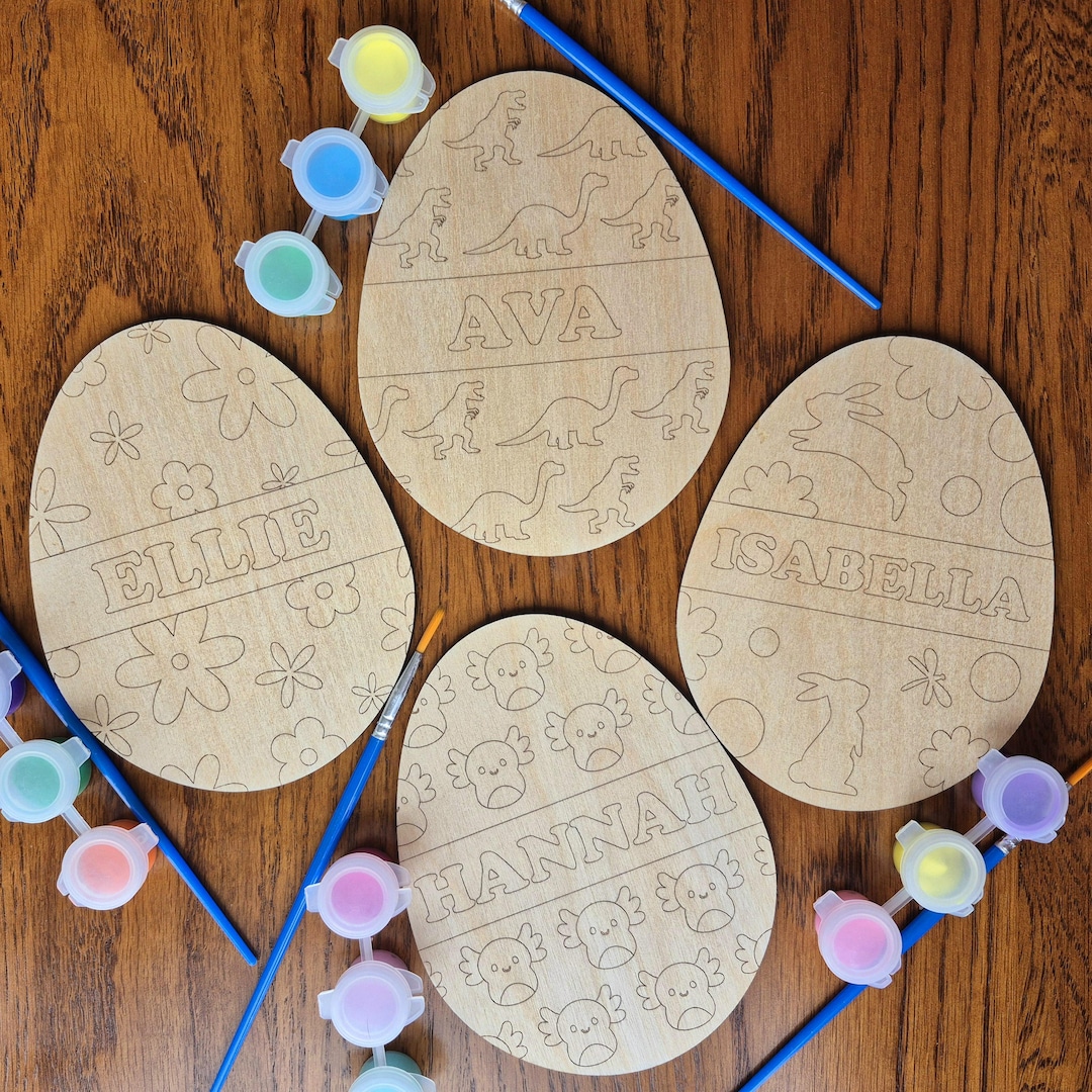 Easter Craft Kit, Paint Your Own Egg, Children's Gift, Party Favours ...