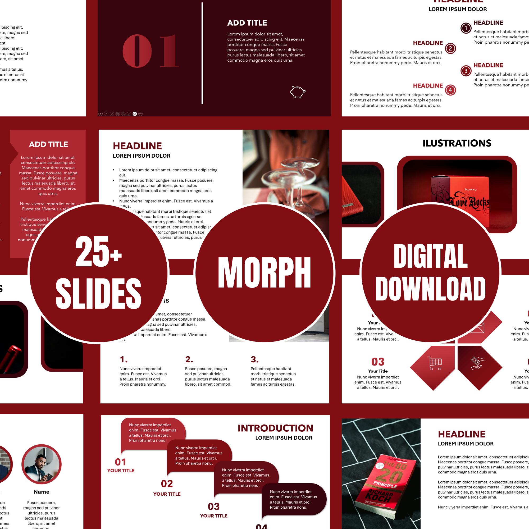 Red Business Powerpoint Template | Modern Company Presentation Slides ...