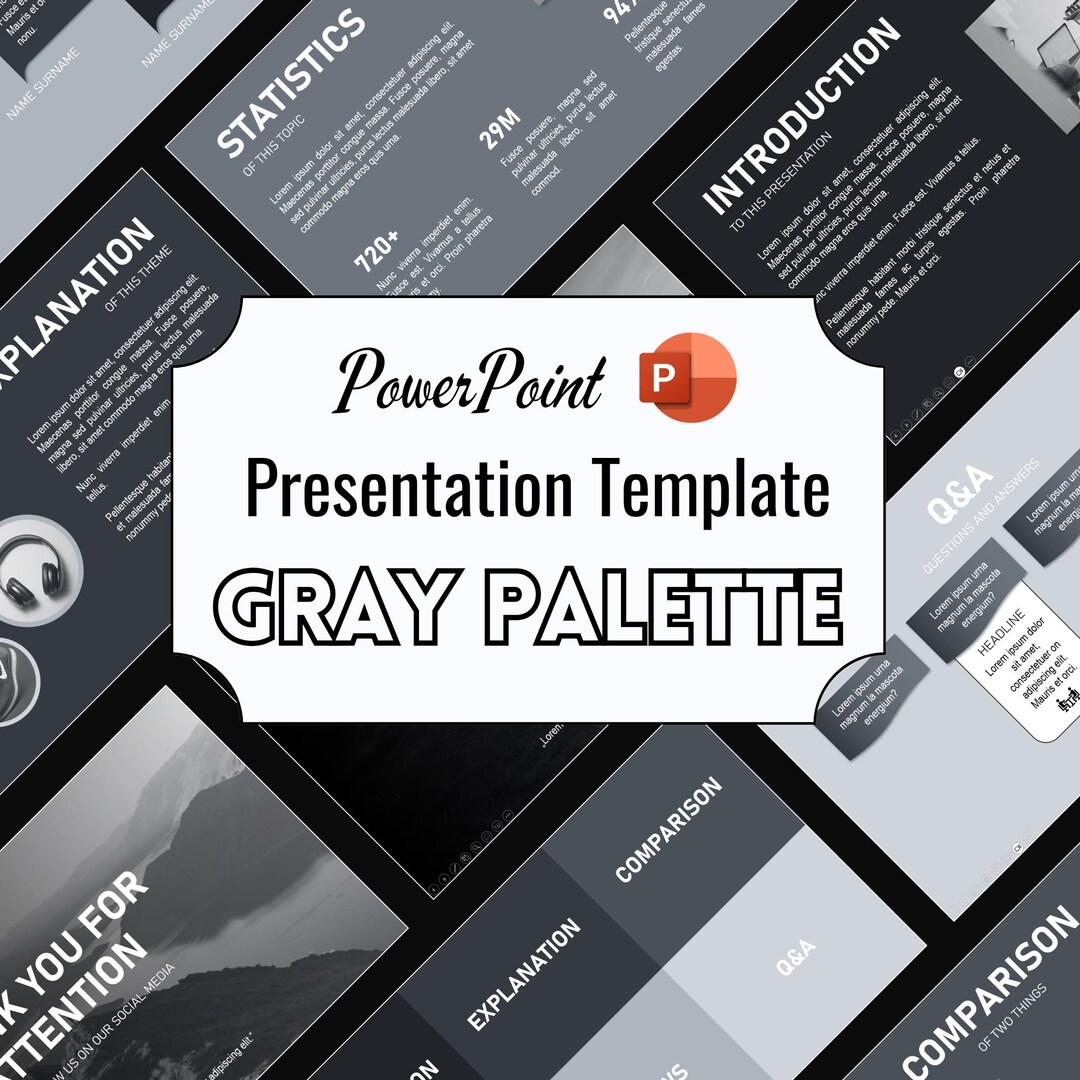 Gray Powerpoint Template – Clean Minimal Presentation With Morph ...