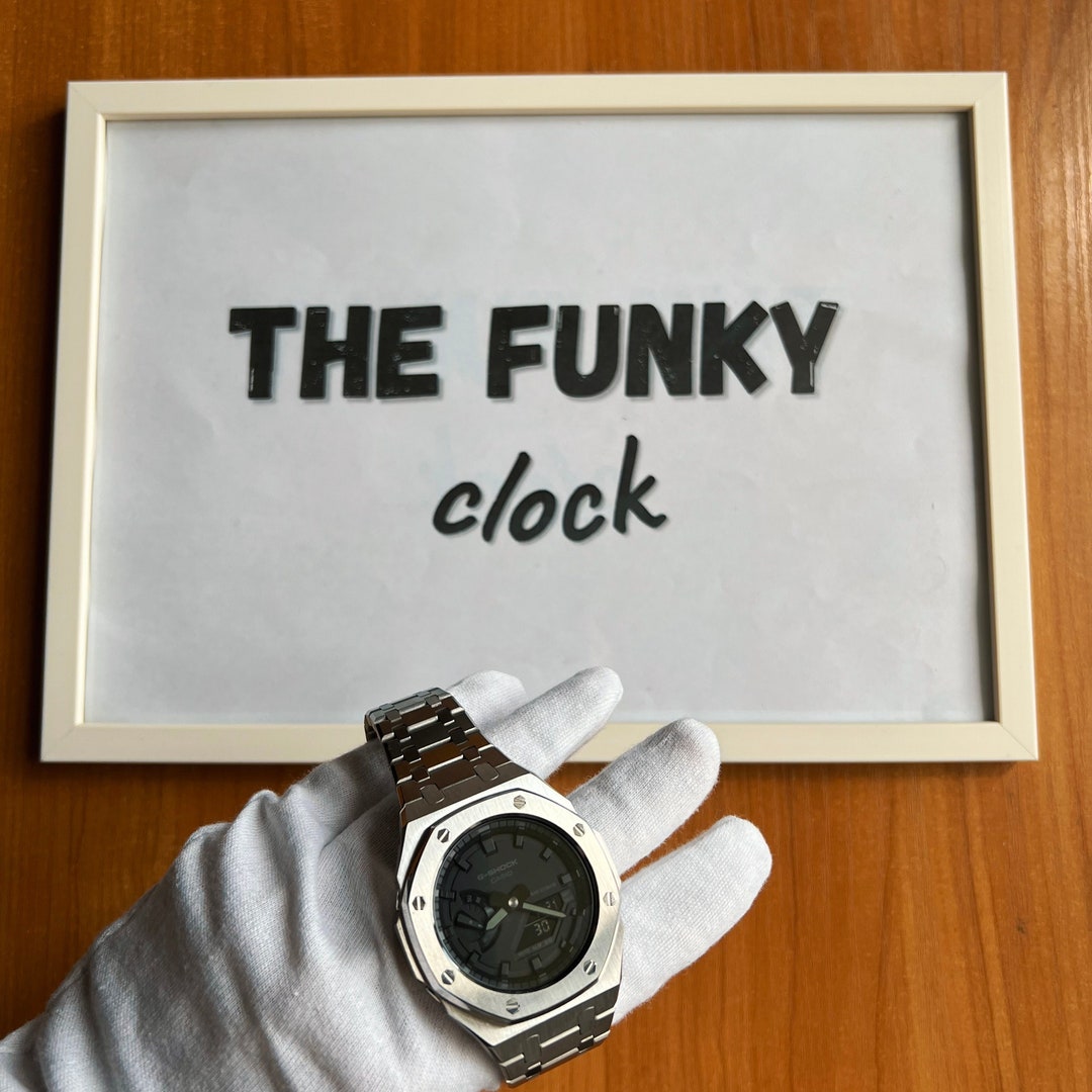 Custom Casioak Steel Casio G-SHOCK Black Dial - Etsy