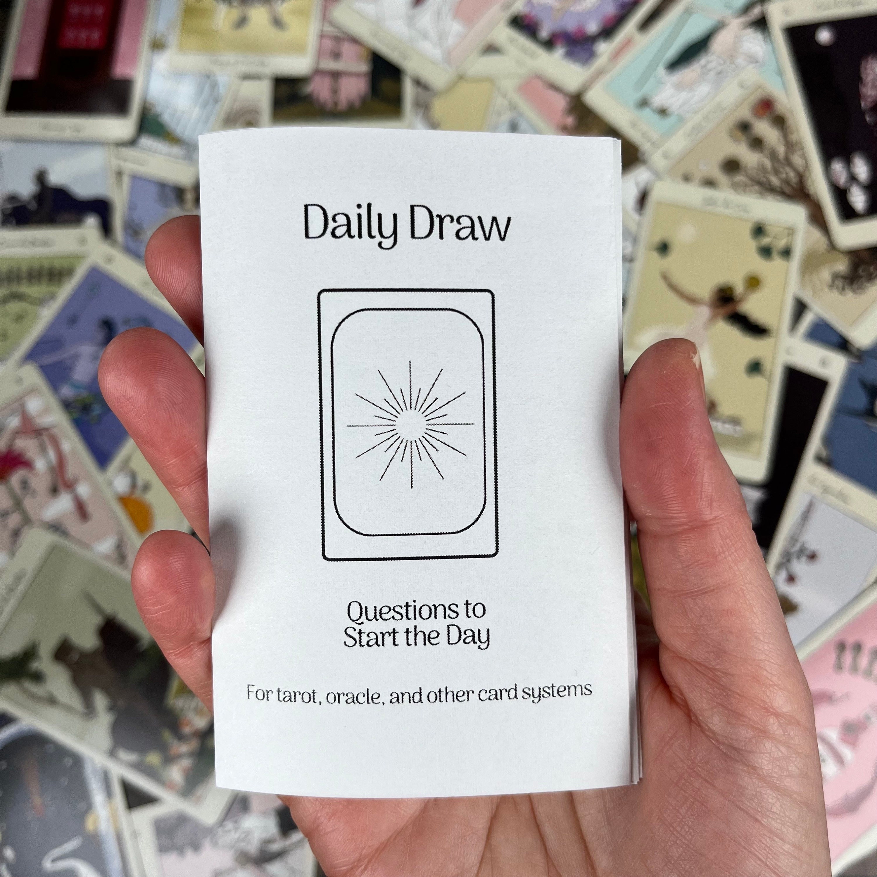 Daily Draw Questions to Ask Your Cards Printable Mini Zine and Grimoire ...