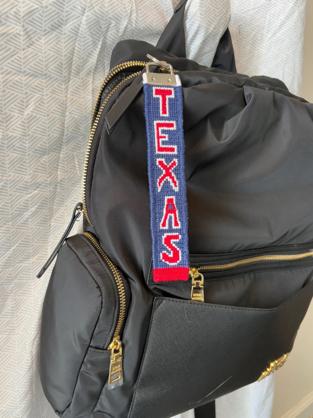 Custom Texas Flag Cross Stitched Keychain Houston Texans Toro Pride ...