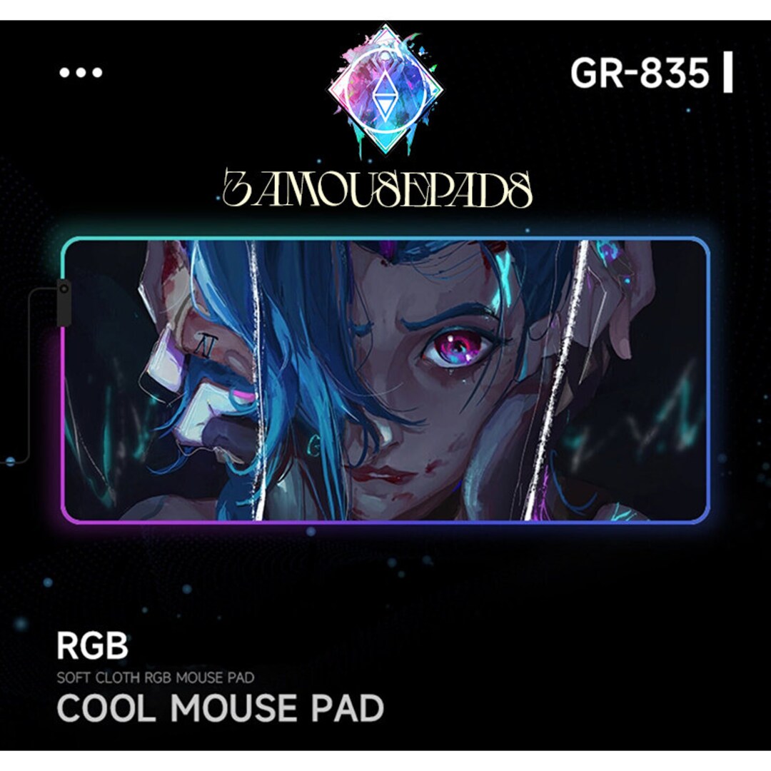 Tappetino per Mouse Jinx Arcane League of Legends RGB/NON RGB Xxl - Etsy