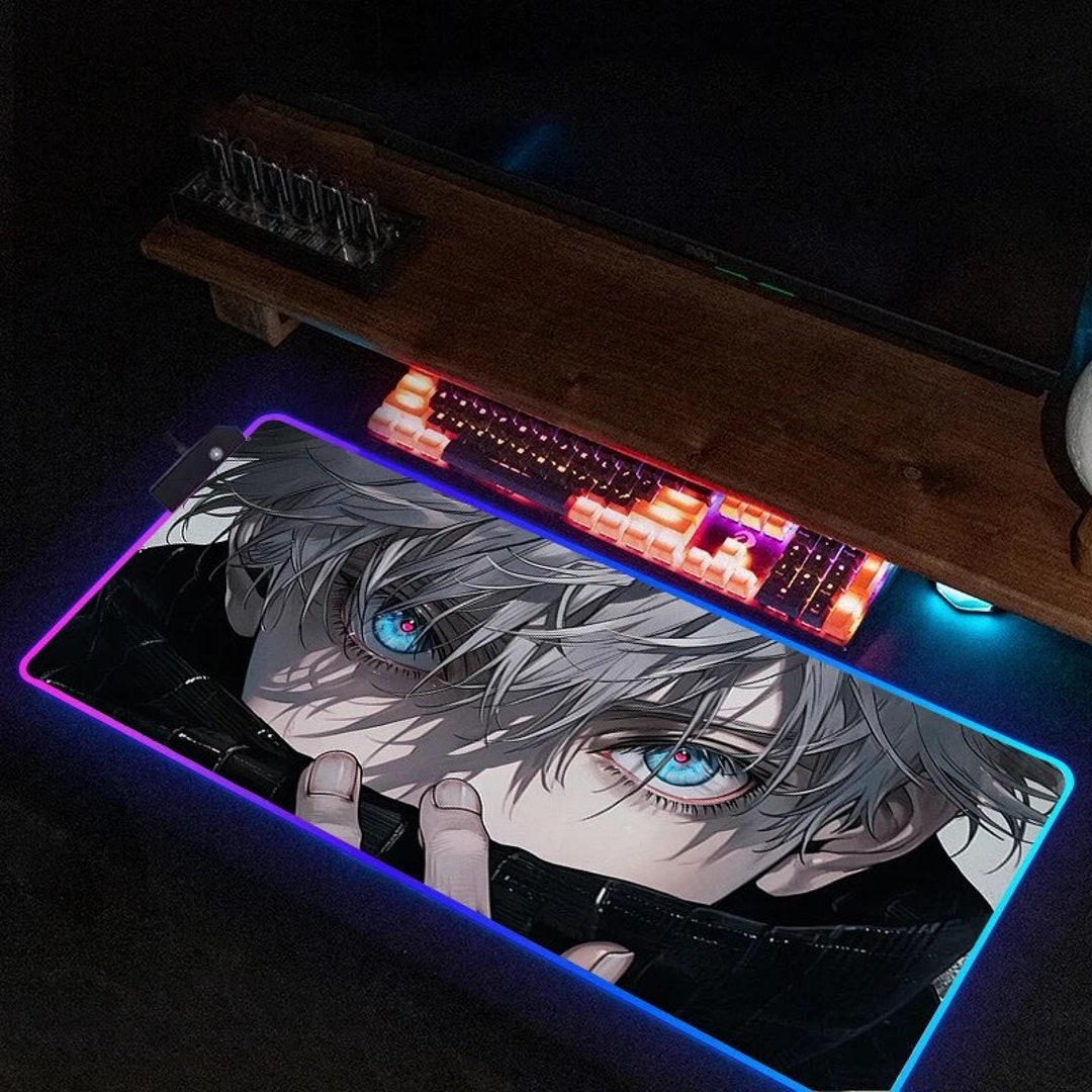 Jujutsu Kaisen Gojo Satoru Mousepads RGB XXL 90X40CM - Etsy