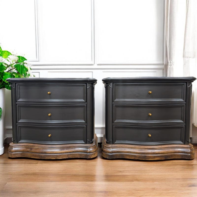 Serpentine Nightstands - Etsy