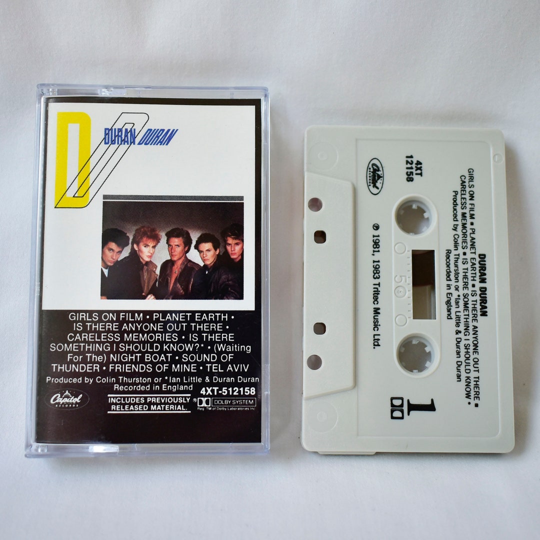 Duran Duran (debut) 1981 Cassette Tape New Wave 1980s Pop Rock Cassette ...