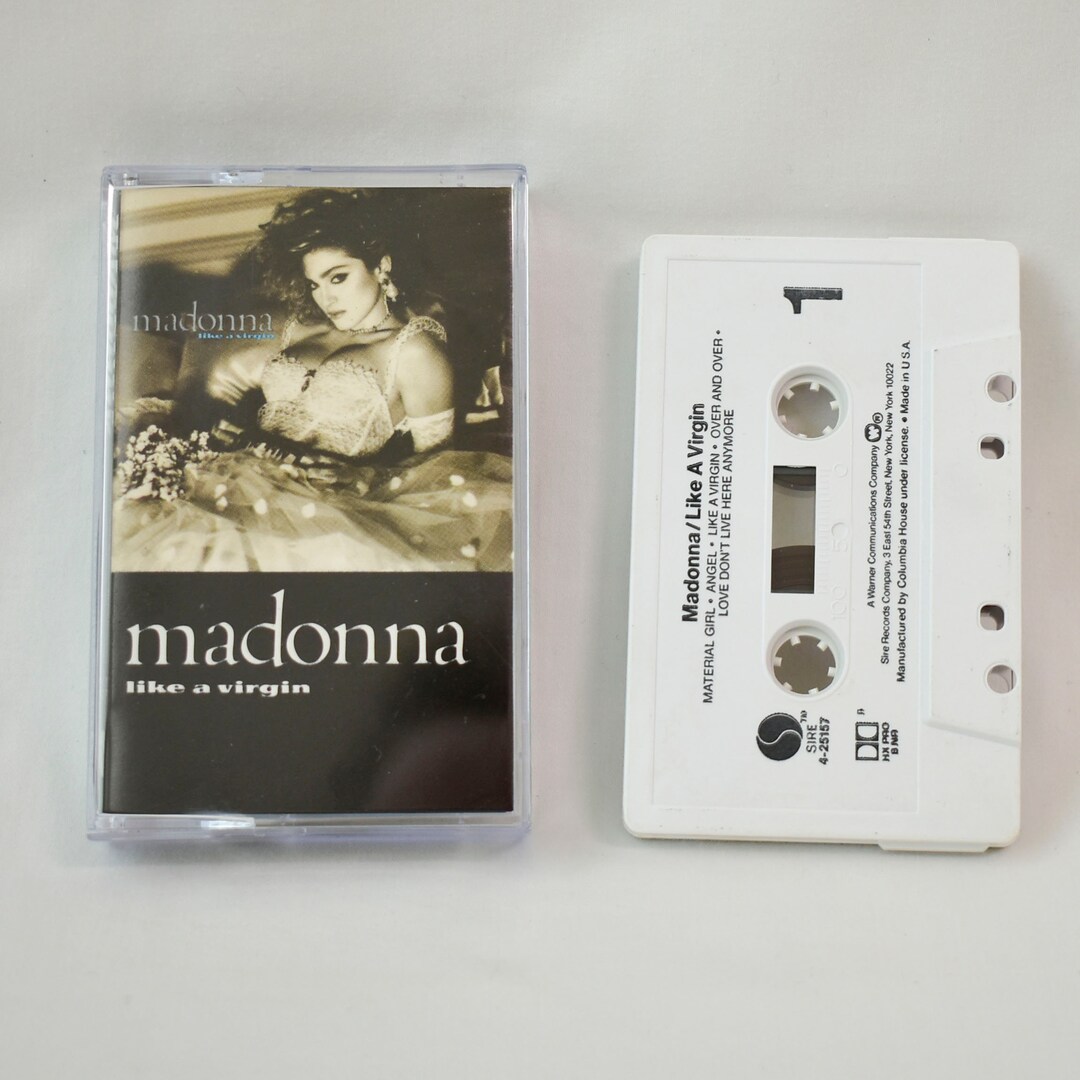 Madonna Like a Virgin 1984 Cassette Tape 1980s Pop Rock Dance Artists ...