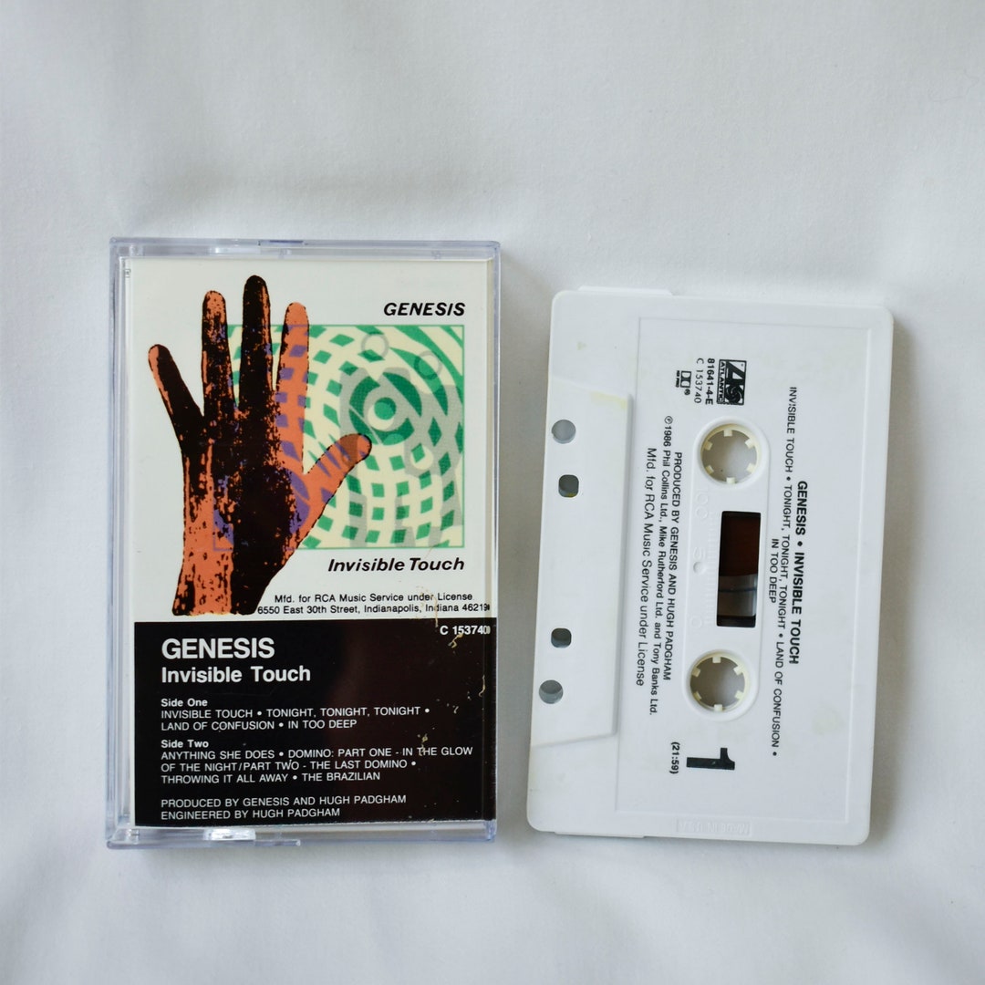 Genesis Invisible Touch 1986 Cassette Tape 1980s Pop Rock Cassette ...