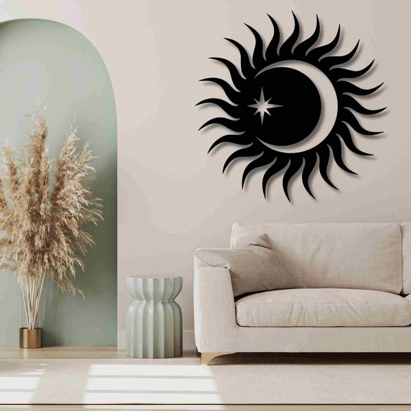 Large Metal Sun Wall Art - Etsy