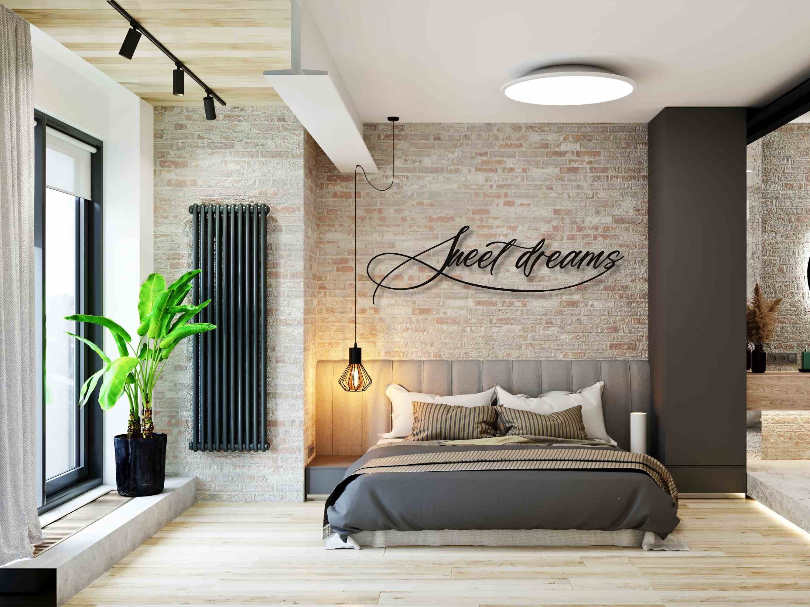 Word Metal Art Sweet Dreams Metal Wall Art Metal Home Decor Bedroom ...