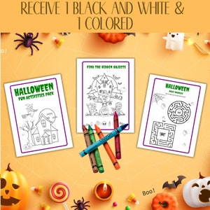 Spooktacular Printable Halloween Activity Book, Activity Book for ...