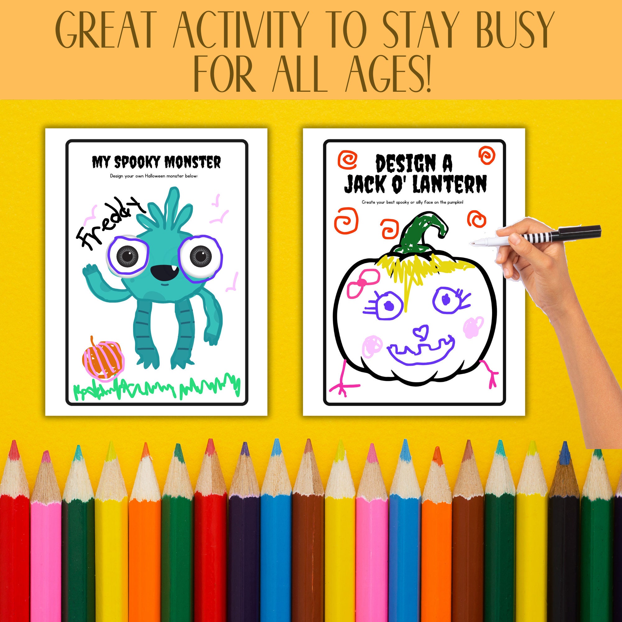 Spooktacular Printable Halloween Activity Book, Activity Book for ...