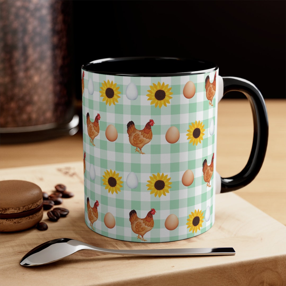 Chicken Mug, Chicken Egg Mug, Chicken Lover Gifts, Easter Mug, Farm ...